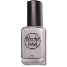 Icicle | Grey Scattered Holographic Cream – Olive Ave Polish