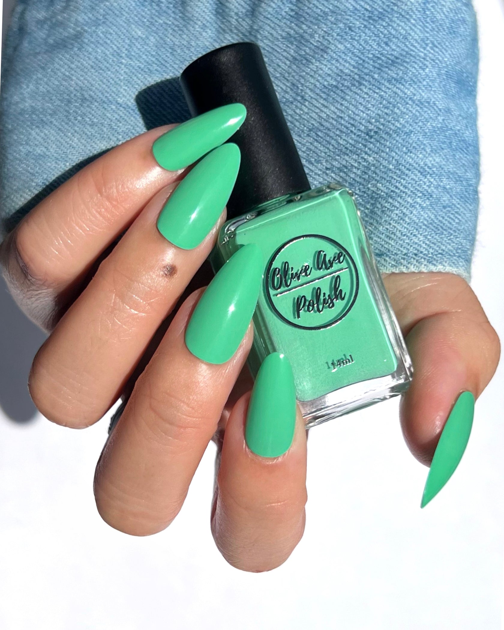 Ambrose | Bold Green nail polish | vegan, 21-free, + cruelty-free ...